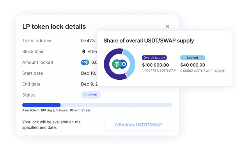Team Finance: Token & Liquidity Locks + Launch Tokens & Vesting Contracts