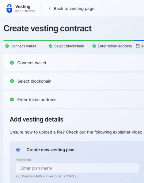 Team Finance: Token & Liquidity Locks + Launch Tokens & Vesting Contracts